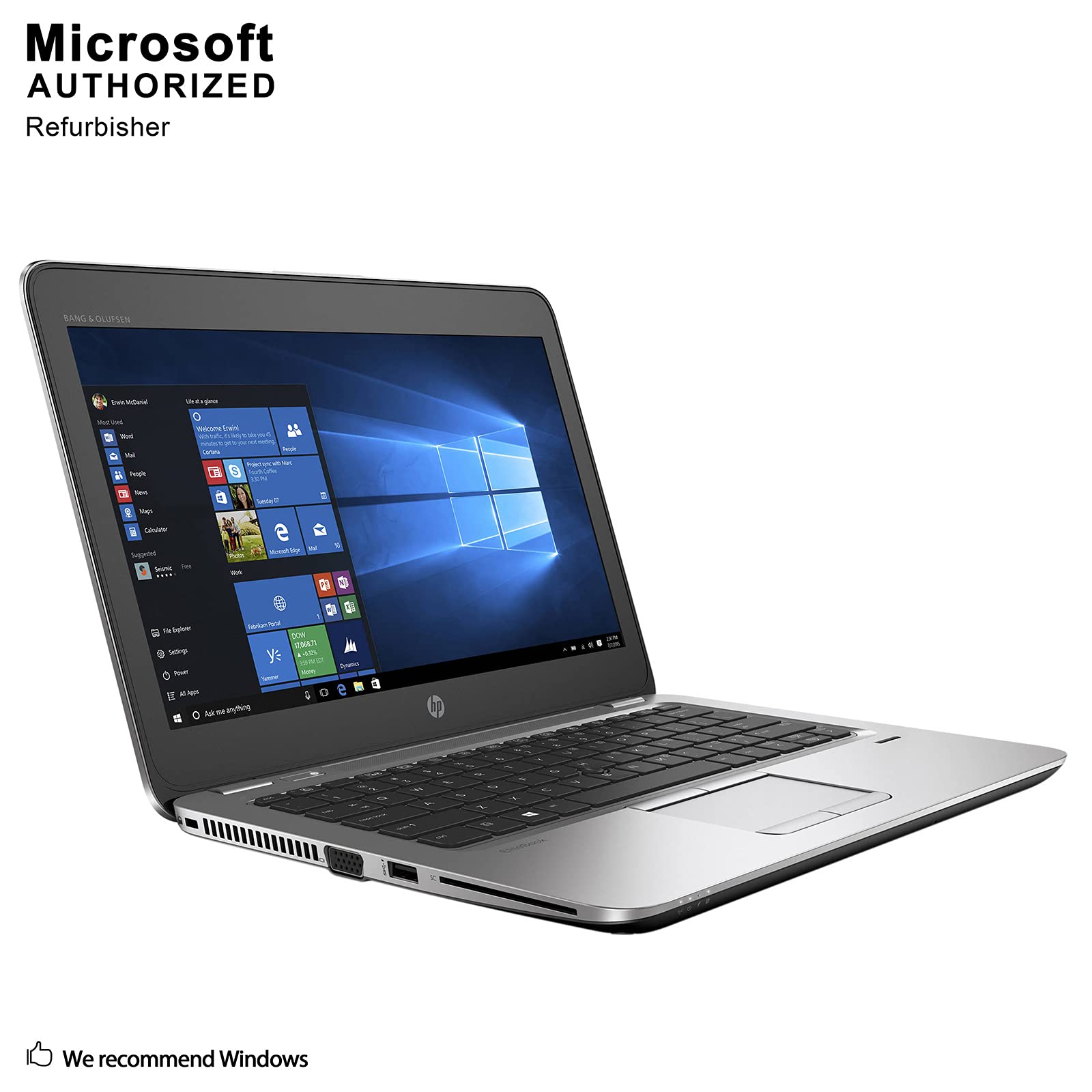 HP EliteBook 820 G3 12.5 Inch Business Laptop, Intel Core i7 6600U up to 3.4GHz, 16G DDR4, 512G SSD, WiFi, BT 4.0, VGA, DP, Win 10 64 Bit-Multi-Language Supports En/Sp/Fr(Renewed)