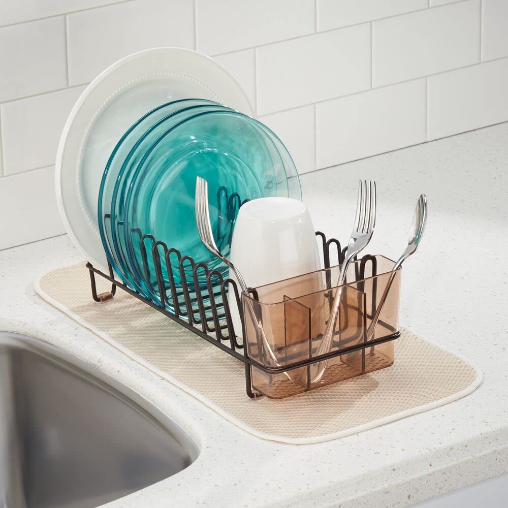 mDesign Large Plastic Food Packet Organizer Caddy, Fridge or Freezer - Storage for Kitchen, Pantry, Cabinet, Countertop - Spice Pouches, Dressing Mixes, Hot Chocolate, Rice, Seasoning; 2 Pack - Clear