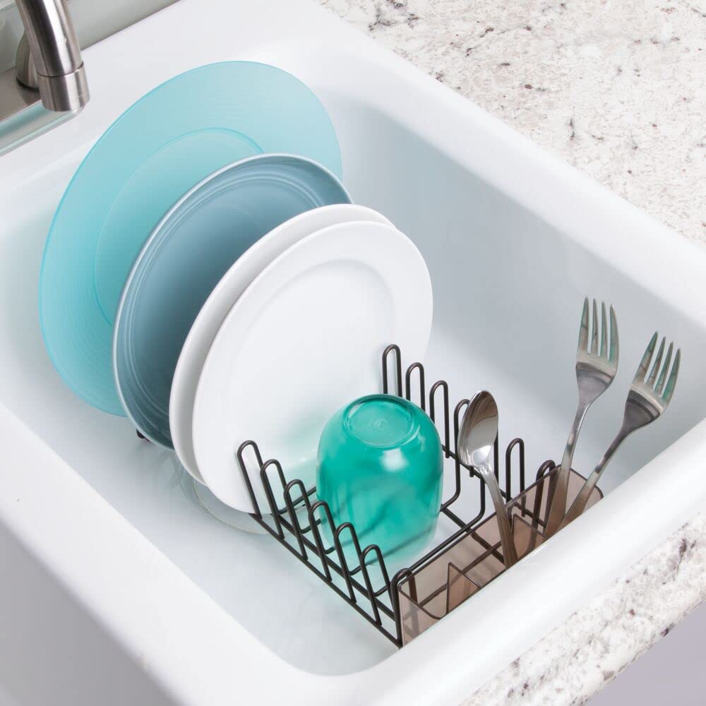 mDesign Large Plastic Food Packet Organizer Caddy, Fridge or Freezer - Storage for Kitchen, Pantry, Cabinet, Countertop - Spice Pouches, Dressing Mixes, Hot Chocolate, Rice, Seasoning; 2 Pack - Clear