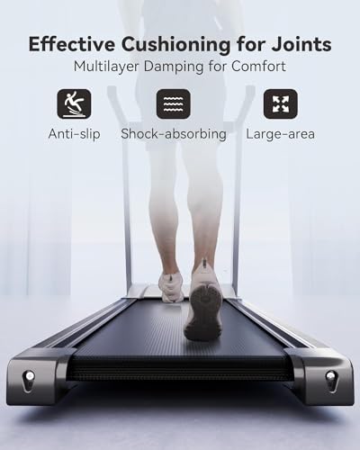DeerRun Treadmills for Home, 3.5HP Folding Treadmill with Incline, 350 LBS Weight Capacity Home Treadmill, Compact Portable Treadmill for Small Space Walking Jogging Running