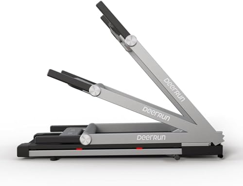 DeerRun Treadmills for Home, 3.5HP Folding Treadmill with Incline, 350 LBS Weight Capacity Home Treadmill, Compact Portable Treadmill for Small Space Walking Jogging Running
