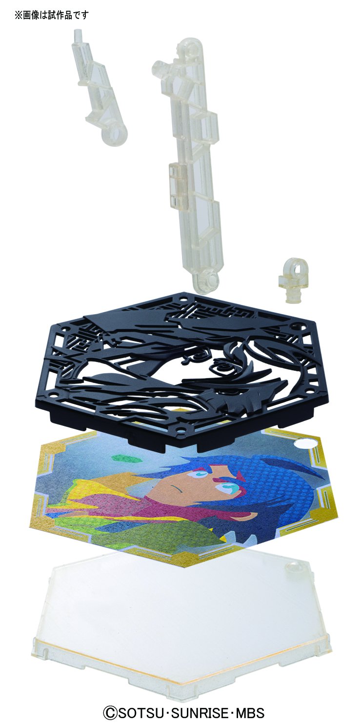 BANDAI Hobby Character Stand Plate: Mikazuki Augus Gundam IBO Building Kit