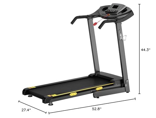 Auto Incline Treadmill 12-Level Automatic Incline Adjustment Folding Treadmill Electric Treadmill for HomeWorkout Running Machine Pre-Set Training Programs & Large LCD Display