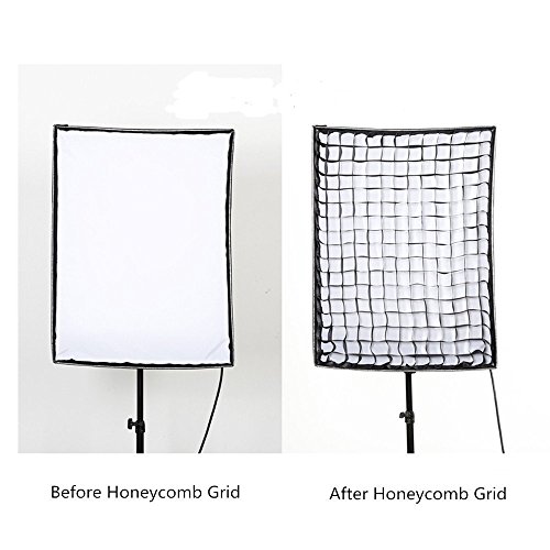 Falcon Eyes Bi-Color RX-18TD Kit Bi-Color Flexible LED Photo Light + RX-18OB Extended Softbox + RX-18SBHC Honeycomb Grid Softbox