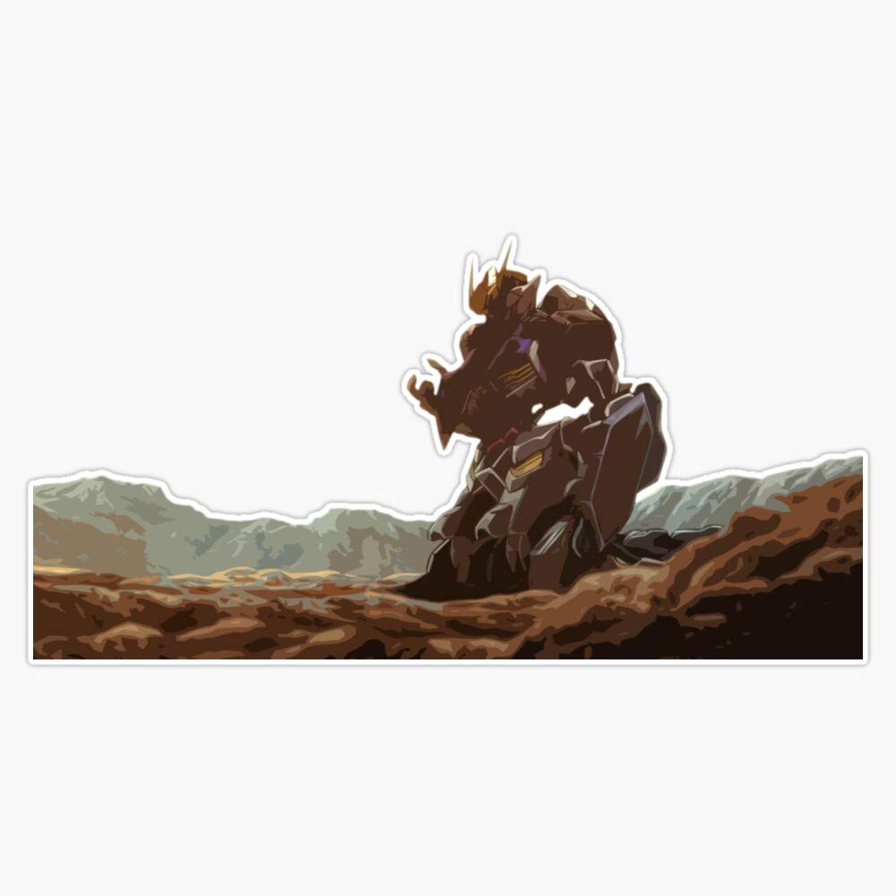 Gundam Barbatos Vinyl Waterproof Sticker Decal Car Laptop Wall Window Bumper Sticker 5"