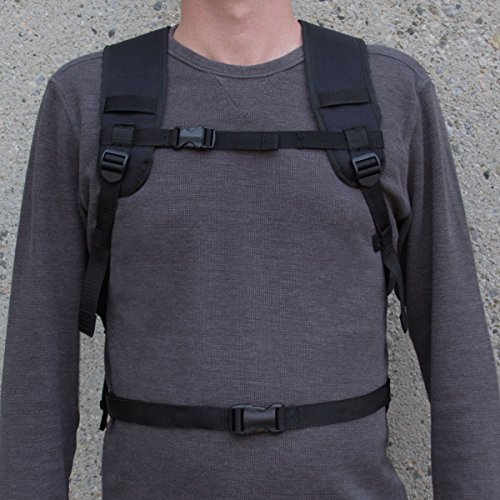 USA GEAR DSLR Camera Backpack Case - 15.6 inch Laptop Compartment, Padded Custom Dividers, Tripod Holder, Rain Cover, Long-Lasting Durability and Storage Pockets - Compatible with Many DSLRs (Black)