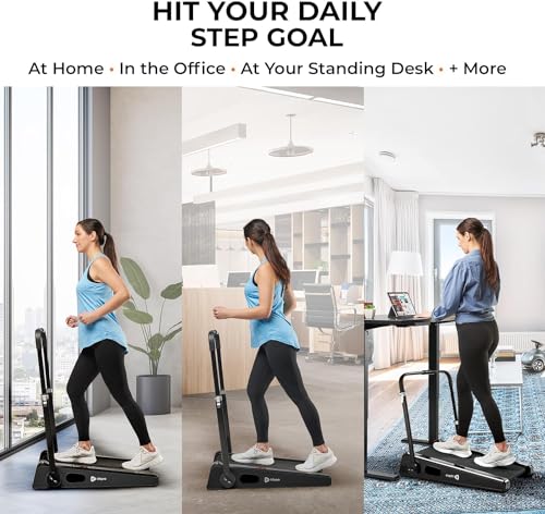 LifePro Smallest Portable Mini Walking Pad with Adjustable Handlebar - Max Speed 3 MPH, Home & Office 30 inch Mini Walking Treadmill, Under Desk Small Work Desk Compact Treadmill, 220 Lbs Max Weight
