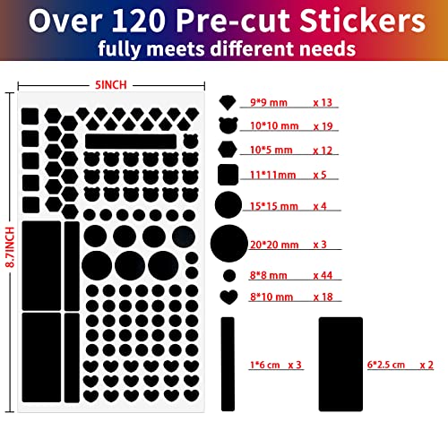 Birllaid Light Blocking Stickers, Black Out Stickers, Light Dimming Stickers LED Covers for Routers, Clocks and Electrical Appliances