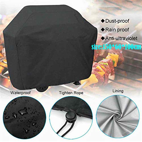 Mini Charcoal Grill Tabletop Barbecue Outdoor Garden Dust-Proof Cover Protective and with Waterproof Grill Kitchen,Dining & Bar Indoor Barbecue Grill (Black, One Size)