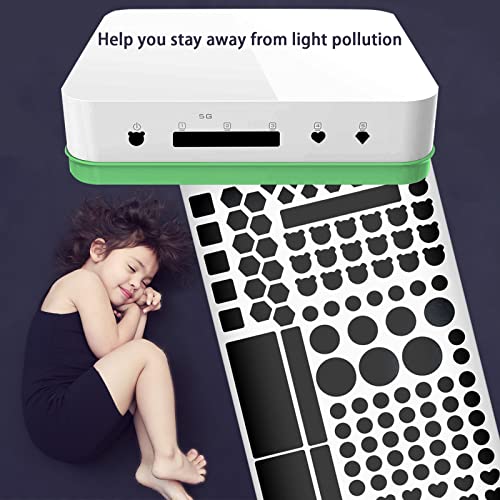 Birllaid Light Blocking Stickers, Black Out Stickers, Light Dimming Stickers LED Covers for Routers, Clocks and Electrical Appliances
