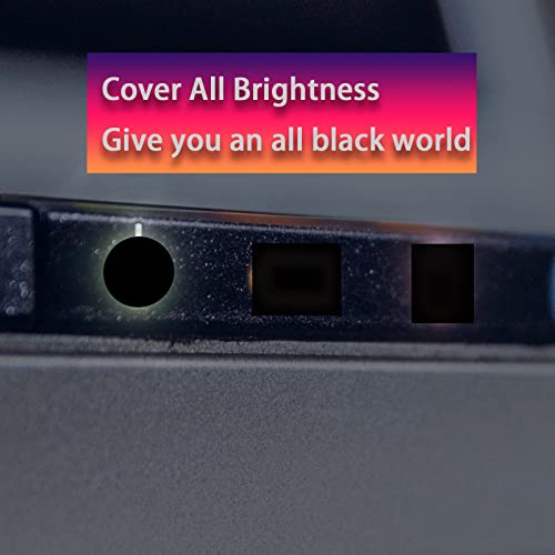 Birllaid Light Blocking Stickers, Black Out Stickers, Light Dimming Stickers LED Covers for Routers, Clocks and Electrical Appliances