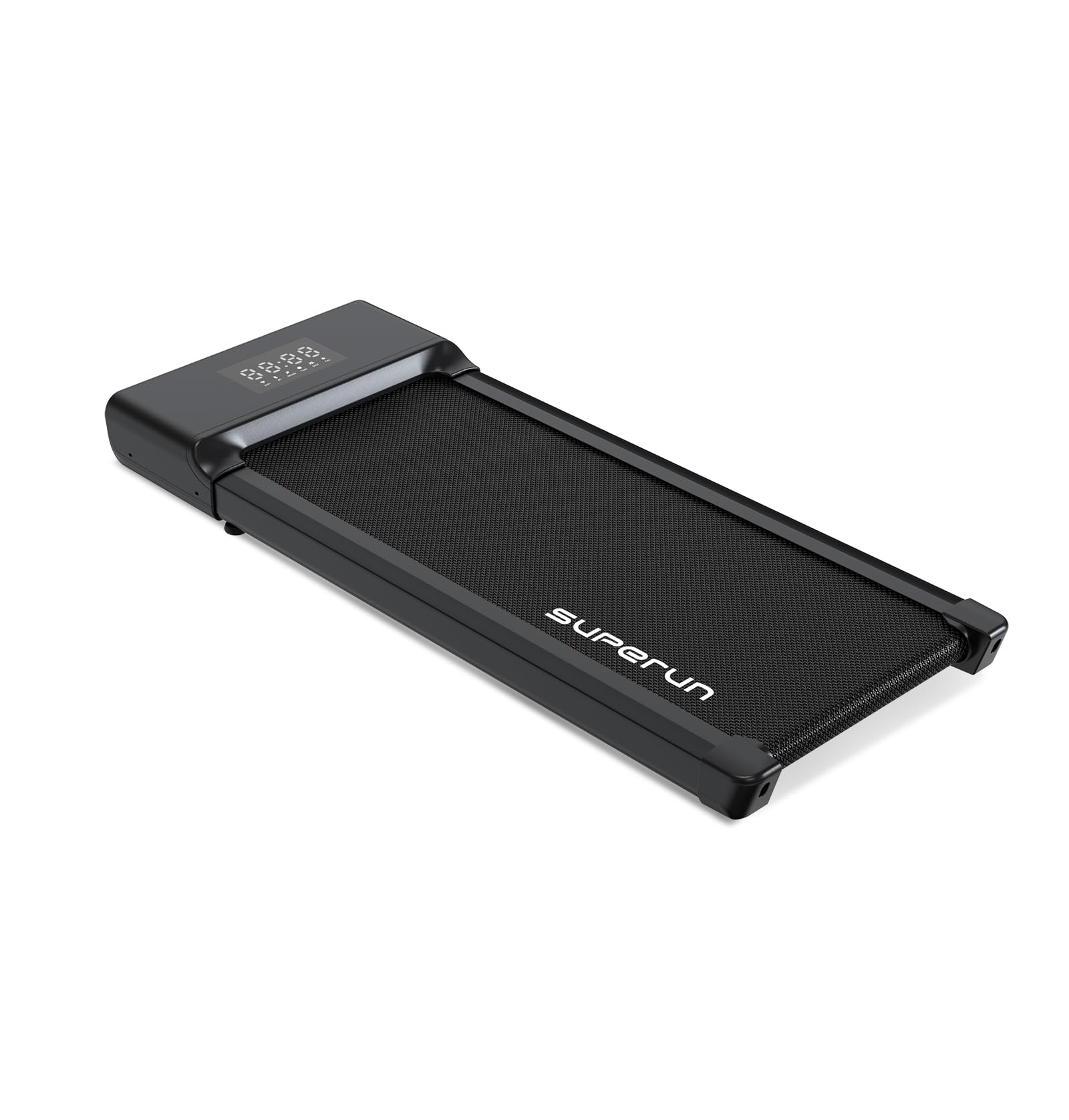 SupeRun Under Desk Treadmill, Walking Pad, Portable Treadmill with Remote & APP Control and LED Display, Quiet Walking Jogging Machine for Office Home Use (Black02)