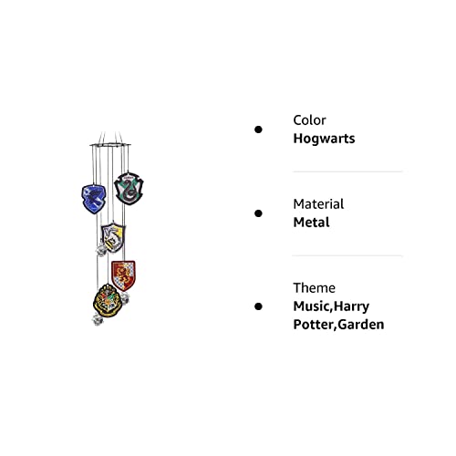 Spoontiques Hogwarts Harry Potter Wind Chime - Garden Décor for Patio Home Lawn and Yard,17" H,11884