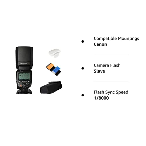 YONGNUO Updated YN600EX-RT II Flash Speedlite for Canon's 600EX-RT/ST-E3-RT Wireless Signal Camera, Master,USB Firmware Upgrade, 1/8000sec Sync Speed