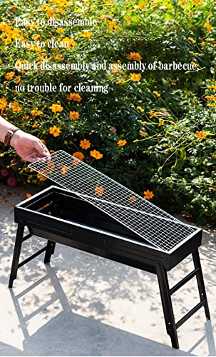 Portable Charcoal Grill and Smoker, Compact Foldable Grill for Travel, for Picnic Garden Terrace Camping Travel BBQ Barbecue Grill Style 1