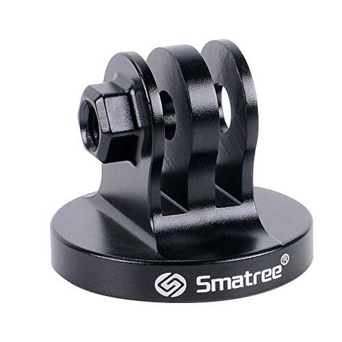 Smatree Aluminum Tripod Mount Adapter Compatible for Gopro Hero 11, 10, 9, 8, 7, 6, 5, 4, 3+, 3, 2, 1 HD, GOPRO Hero 2018, DJI OSMO Action Camera