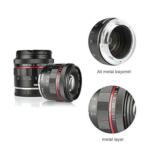 Meike 50mm F1.7 Full Frame Large Aperture Manual Focus Lens Compatible with Sony FE E Mount Mirrorless Cameras A7RIII A7III A7RIV A7IV A7 A9 A7C NEX 3 A9II A7II A6400 A6100 A6300 A6500 A6600 A7SIII
