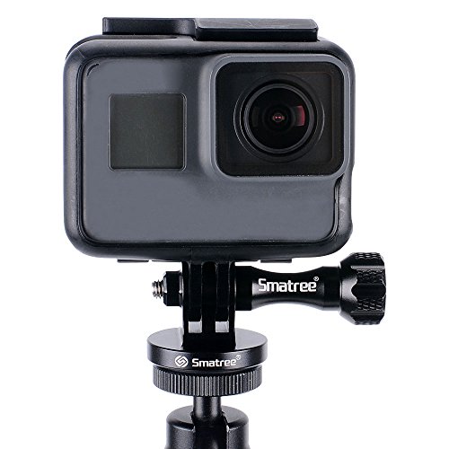Smatree Aluminum Tripod Mount Adapter Compatible for Gopro Hero 11, 10, 9, 8, 7, 6, 5, 4, 3+, 3, 2, 1 HD, GOPRO Hero 2018, DJI OSMO Action Camera