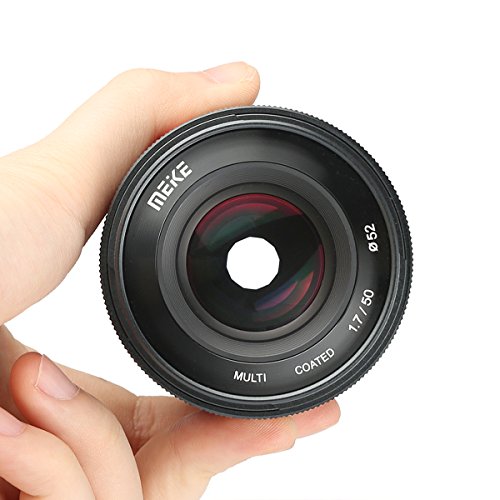 Meike 50mm F1.7 Full Frame Large Aperture Manual Focus Lens Compatible with Sony FE E Mount Mirrorless Cameras A7RIII A7III A7RIV A7IV A7 A9 A7C NEX 3 A9II A7II A6400 A6100 A6300 A6500 A6600 A7SIII
