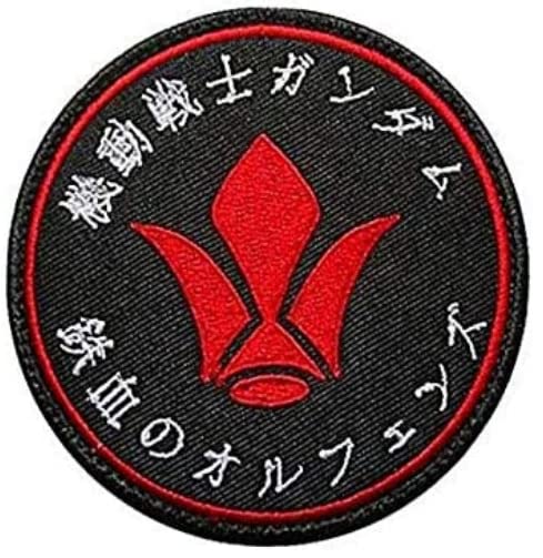 New Mobile Suit G-undam Iron Blooded Orphans Embroidery Patch Backer for Hook & Loop Morale Patches Tactical Military Badge