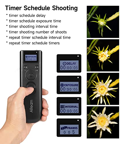 Wireless Digital Timer Remote Shutter Release Trigger Intervalometer for Canon EOS Rebel T6 T7 80D 70D 60D 60Da 77D T7i T6i T6s SL2 SL1 T5 T3 T5i T4i T3i T2i EOS R M6 M5 Camerasā¦