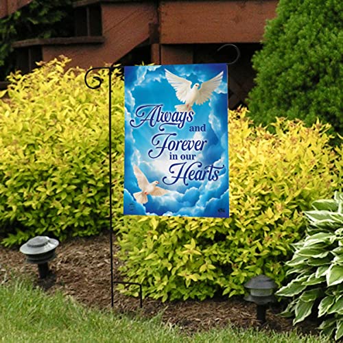 Briarwood Lane Always and Forever Doves Bereavement Garden Flag Religious Inspirational 12.5" x 18"