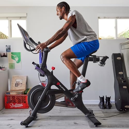 Original Peloton Bike | Indoor Stationary Exercise Bike with Immersive 22" HD Touchscreen (Updated Seat Post)