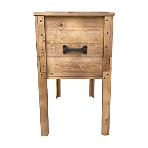 BACKYARD EXPRESSIONS PATIO · HOME · GARDEN 914909-C Patio Cooler, 57 Quart, Brown and Desaturated Red