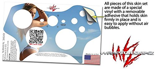 WraptorSkinz Decal Style Skin compatible with XBOX 360 Wireless Controller - Kayla DeLancey White Bikini 29 (CONTROLLER NOT INCLUDED)