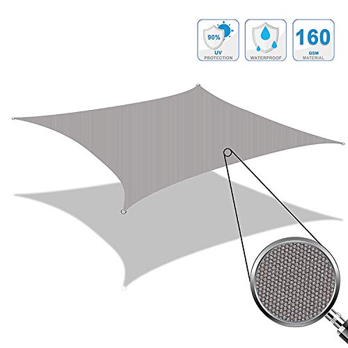 2x2m(6.5x6.5ft) Sun Shade Sail Canopy 90% UV Block Outdoor Patio Garden Crimson