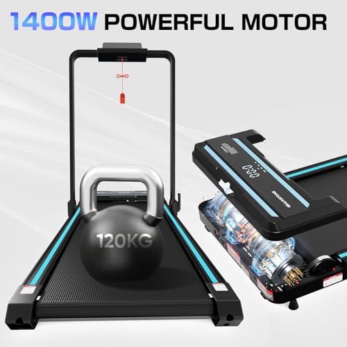 GEARSTONE Folding Treadmill for Home 2 in 1 Electric Under Desk Treadmill