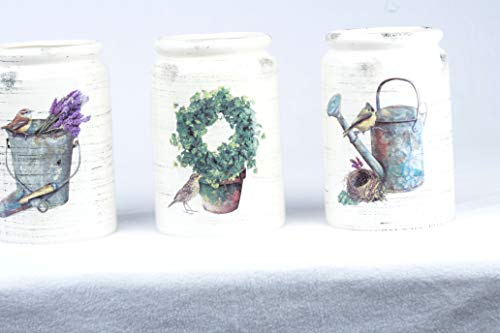 OHIO WHOLESALE, INC. Birds in The Garden Crocks Set of 3