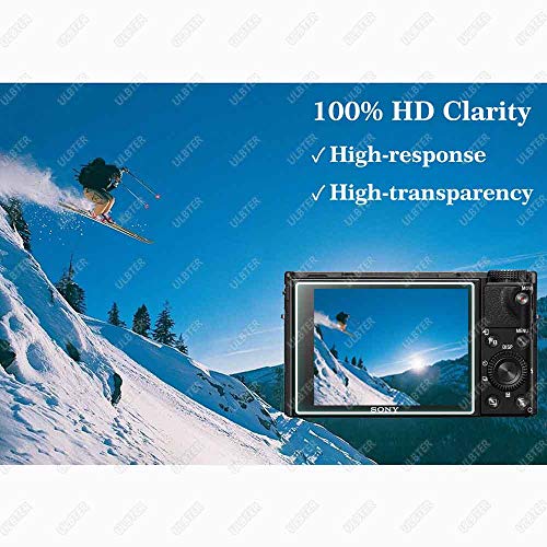 DSC-RX100M7 Screen Protector for Sony RX100 VII Digital Camera,ULBTER 0.3mm 9H Hardness Tempered Glass Cover Anti-Scrach Anti-Fingerprint Anti-Bubble Anti-Water Anti-Dust [3 Pack]