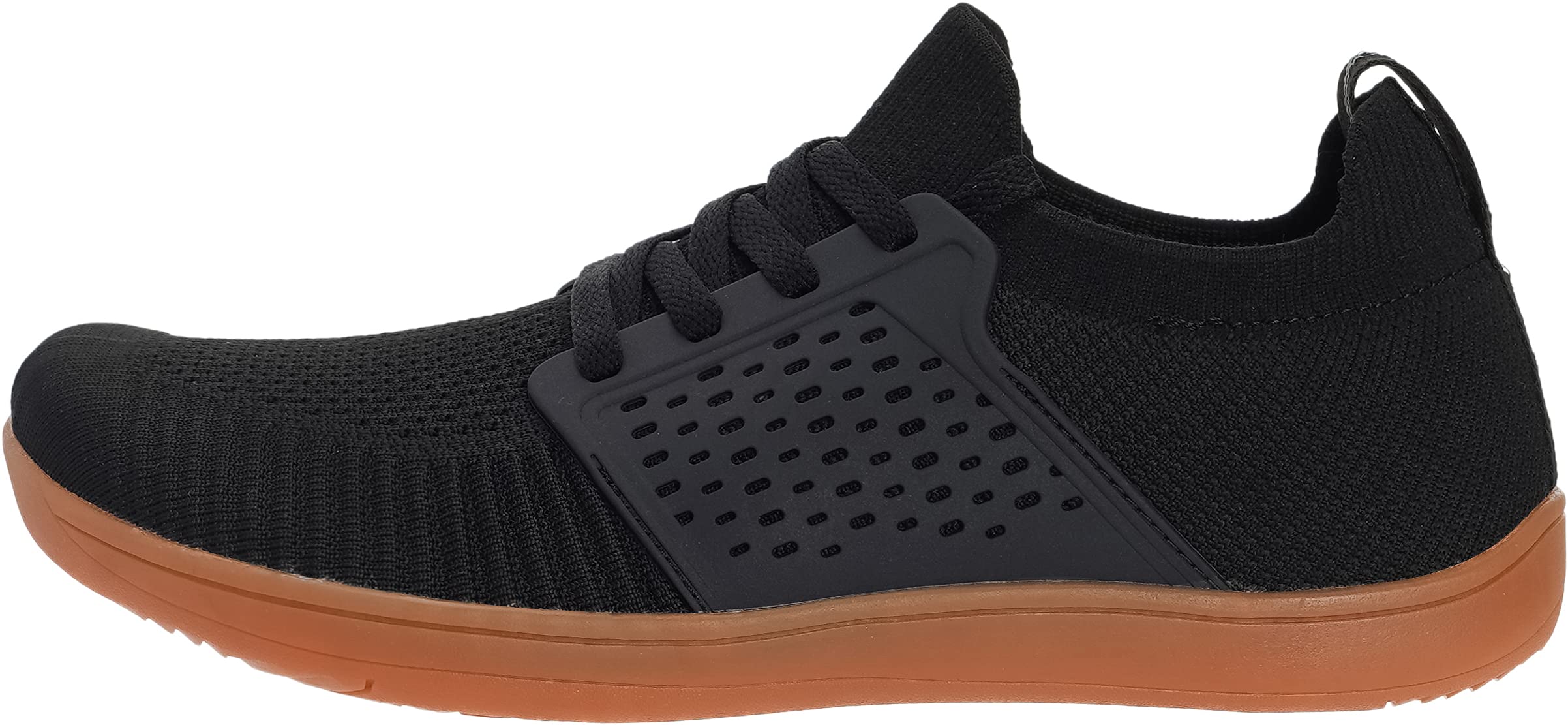 WHITIN Men's Extra Wide Width Toe Box Trail Running Shoes Minimalist Barefoot Sneakers Size 11W Gym Zero Drop Treadmill Weightlifting BlackGum 44