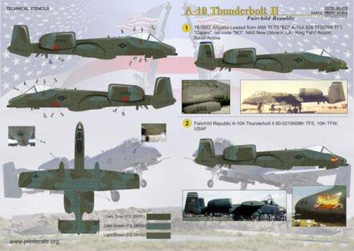 Print Scale 48-073 - 1/48 Decal for A-10 Thunderbolt Ii Part 2