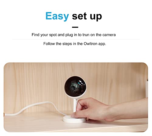 owltron Indoor Security Camera, 2 Pack 1080P Dog Cameras for Home Security WiFi Camera with Night Vision,Human Motion Detection,2-Way Audio Dog/Baby Monitor with Camera,Compatible with Alexa…