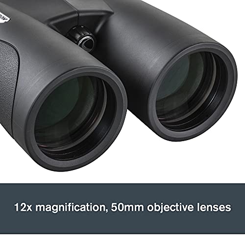 Celestron–Nature DX ED 12x50 Premium Binoculars – Extra-Low Dispersion Objective Lenses–Outdoor and Birding Binocular–Fully Multi-coated with BaK-4 Prisms–Rubber Armored–Fog & Waterproof Binoculars