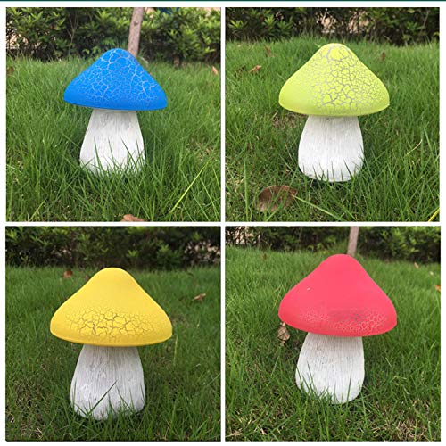 Solar Mushroom Light Solar Powered Garden Lights Outdoor Waterproof Decorative Led Solar Light for Garden Lawn Yard,Red,210222QY01-1-8640-1653328241,12x14.5cm/4.7x5.7in