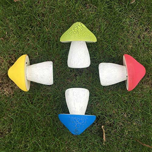 Solar Mushroom Light Solar Powered Garden Lights Outdoor Waterproof Decorative Led Solar Light for Garden Lawn Yard,Red,210222QY01-1-8640-1653328241,12x14.5cm/4.7x5.7in