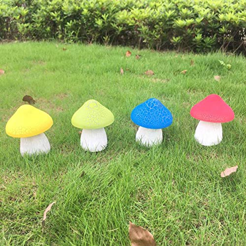 Solar Mushroom Light Solar Powered Garden Lights Outdoor Waterproof Decorative Led Solar Light for Garden Lawn Yard,Red,210222QY01-1-8640-1653328241,12x14.5cm/4.7x5.7in