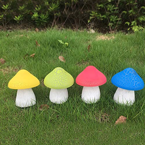 Solar Mushroom Light Solar Powered Garden Lights Outdoor Waterproof Decorative Led Solar Light for Garden Lawn Yard,Red,210222QY01-1-8640-1653328241,12x14.5cm/4.7x5.7in