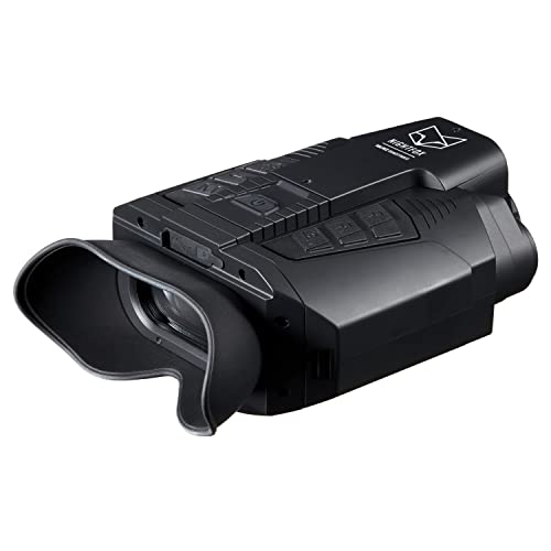 Nightfox Vulpes Handheld Digital Night Vision Goggles | Integrated Laser Rangefinder | Full High Definition FHD 1080p Sensor | Records Video + Audio | 220yd Range, 6x Magnification | Hunting, Security