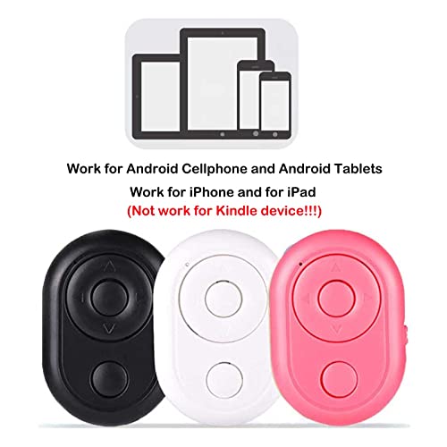 Bluetooth Page Turner Remote for iPhone - Bluetooth Camera Remote,Tiktok Remote and Powerpoint Remote Clicker for iPad (Black)