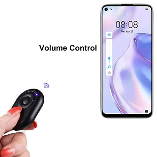 Bluetooth Page Turner Remote for iPhone - Bluetooth Camera Remote,Tiktok Remote and Powerpoint Remote Clicker for iPad (Black)