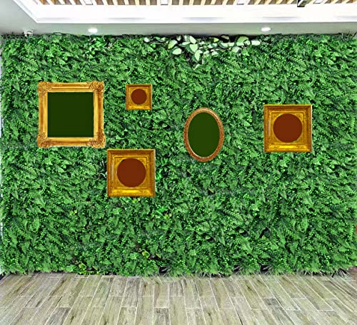 Baoz 12 PCS Artificial Grass Wall Panel 24"x16" Boxwood Hedges Wall Panels 32 Sq.ft Faux Greenery Plant Wall Backdrop Garden Greenery Privacy Fence Screen for Outdoor Indoor Backyard Wedding Decor