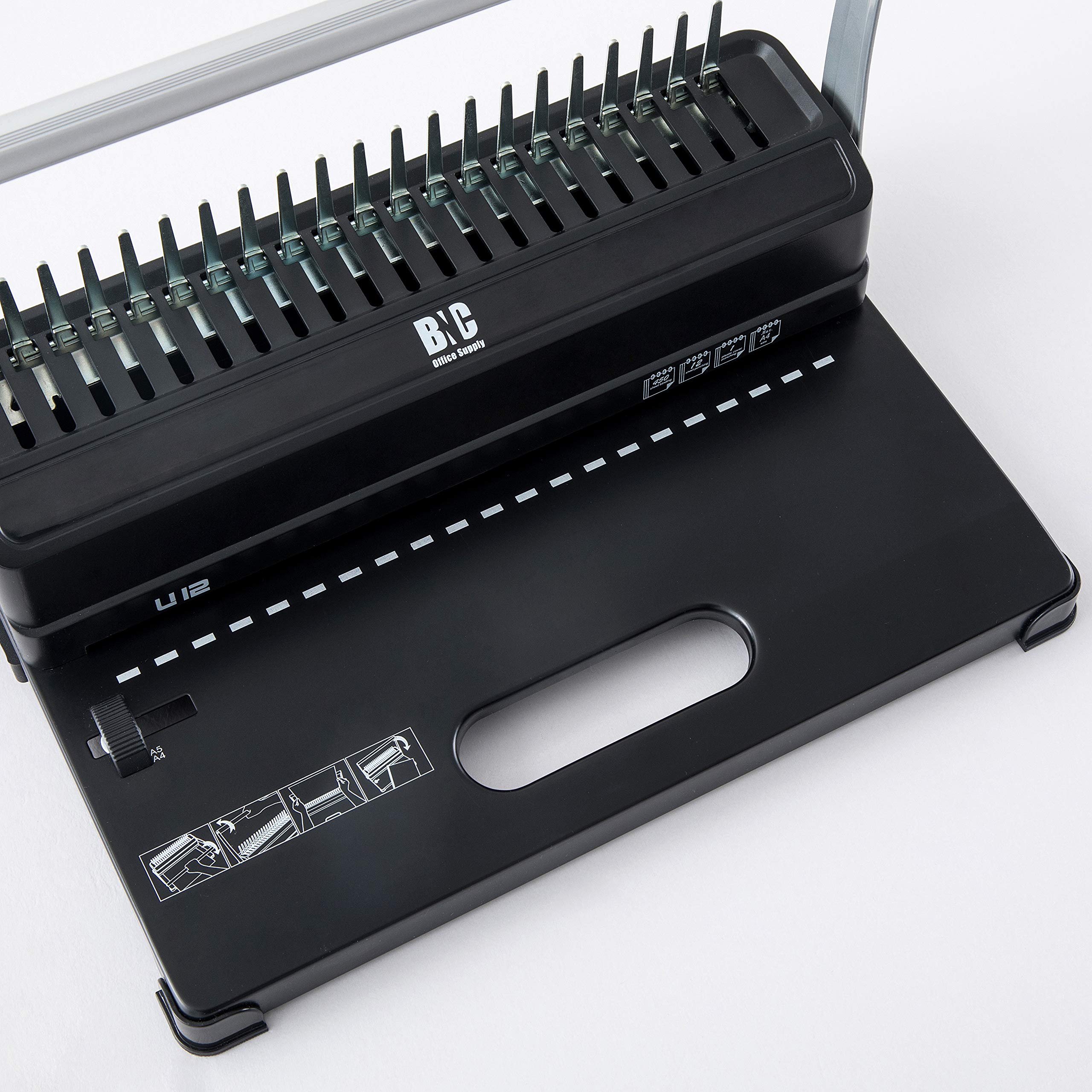 BNC U12 21-Hole Binding Machine 450 Page Binding Capacity and 12 Page Punching Capacity