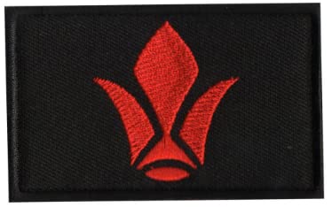 2pcs M-obile Suit G-undam Iron-Blooded Orphans & Earth Federation Space Force E.F.S. Embroidery Patch Military Tactical Morale DIY Emblem Tool Gear Applique with Hook Embroidered Patch