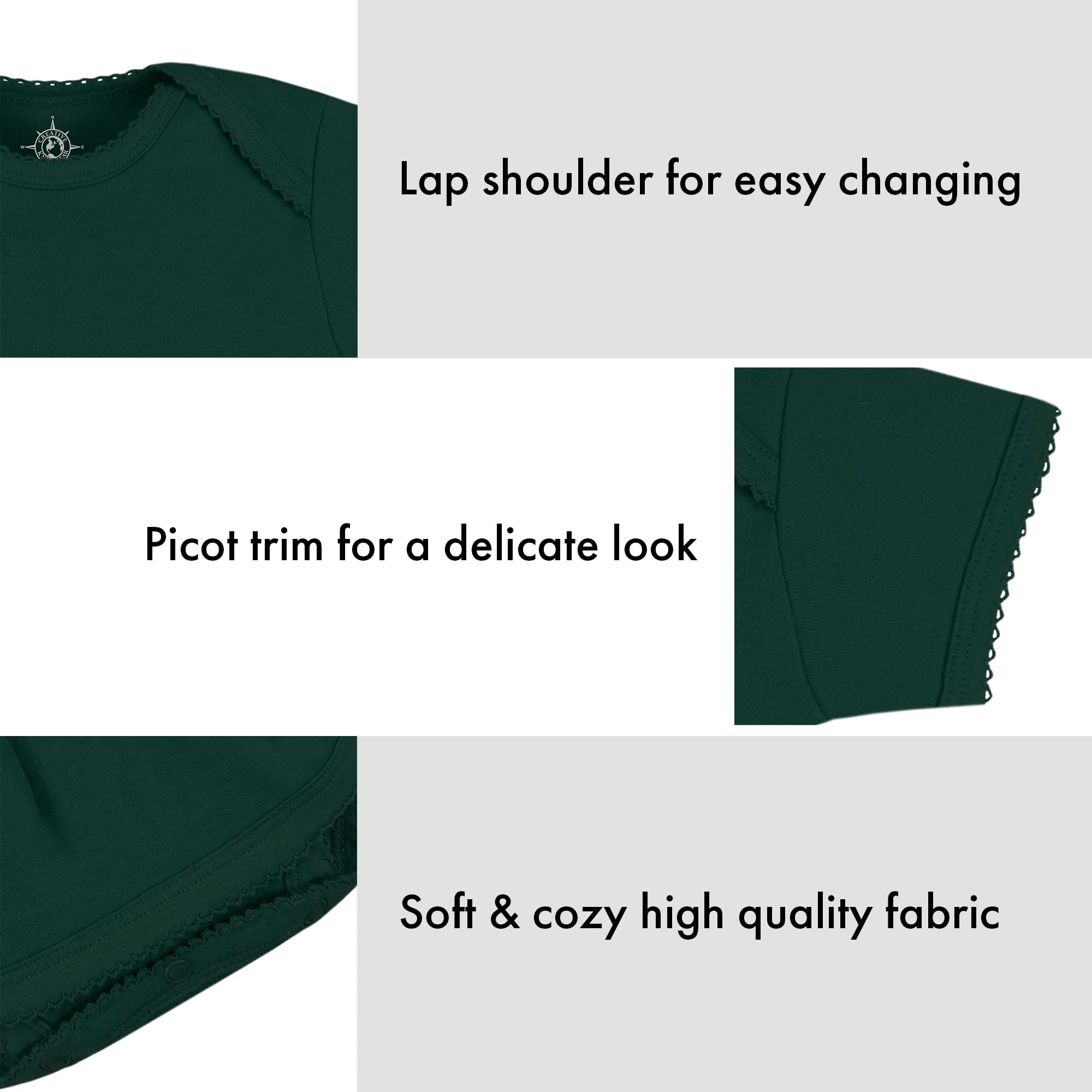 Creative Knitwear University of South Florida Bulls Infant and Toddler Picot Bodysuit Dress
