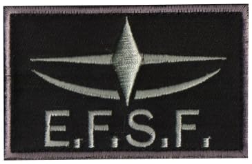 Tactical Emblem Applique 2pcs Anime/Military Embroidered Rectangular Science Fiction Embroidered Patch Badges Applique for Jeans Jackets Hats Vests