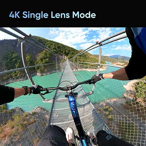 insta360 X3 360 Degree Waterproof Action Camera, 5.7K 360, Stabilization, Touch Screen, AI Editing, Live Streaming, Webcam, Voice Control, Black